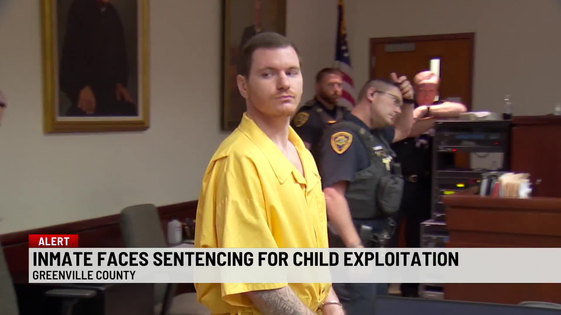 Inmate faces sentencing for child exploitation in Greenville Co.