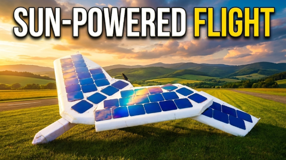 Solar-powered flying wing V4 – aerial test and insights