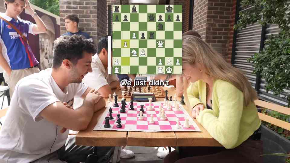 Cocky guy thought he could beat her in chess