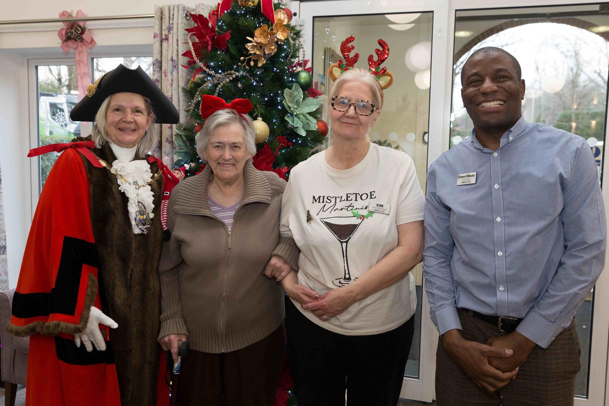 Local community joins Woking care home for a journey into Christmas past