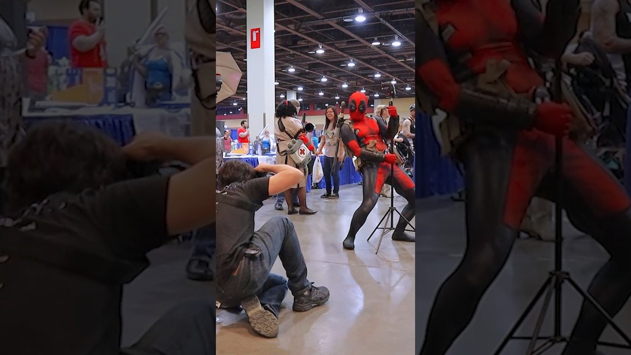 When Deadpool crashes the photoshoot and somehow makes the photos better