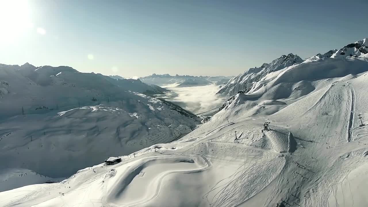 St. Anton, Austria: Drone explores alpine skiing's birthplace