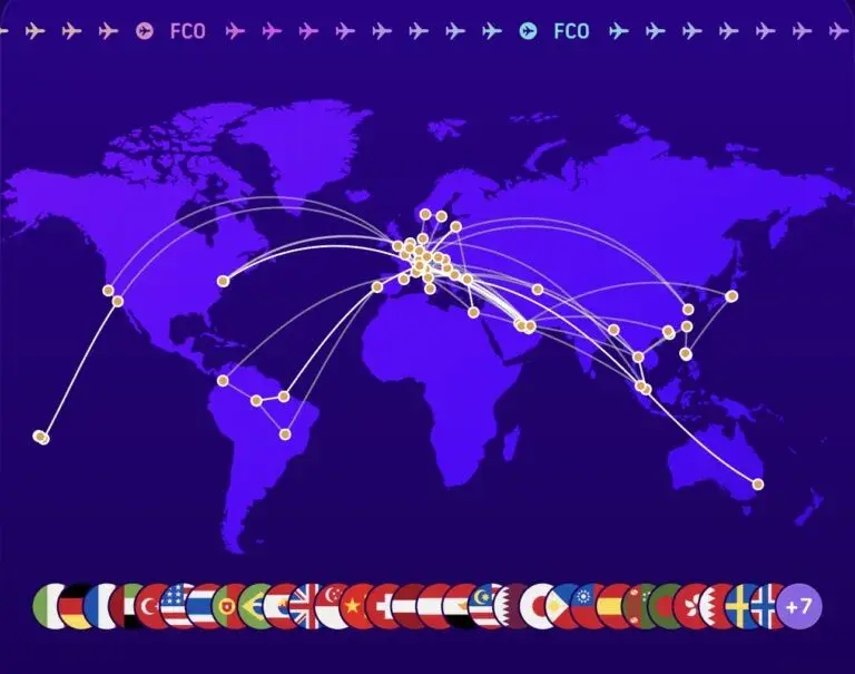 Cento quaranta voli: 4 in first class, 5 continenti e più di 330mila km ...
