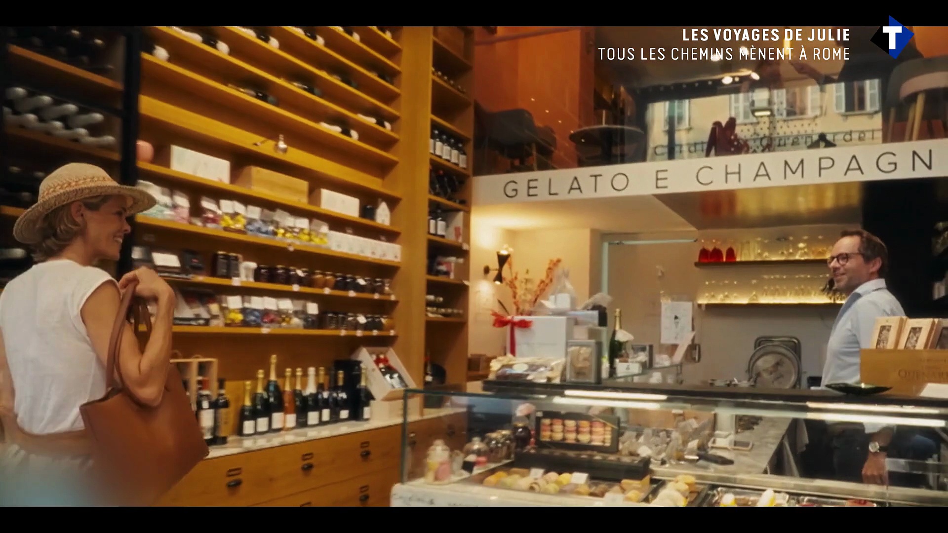 Julie Andrieu dans « Les voyages de Julie » sur T18