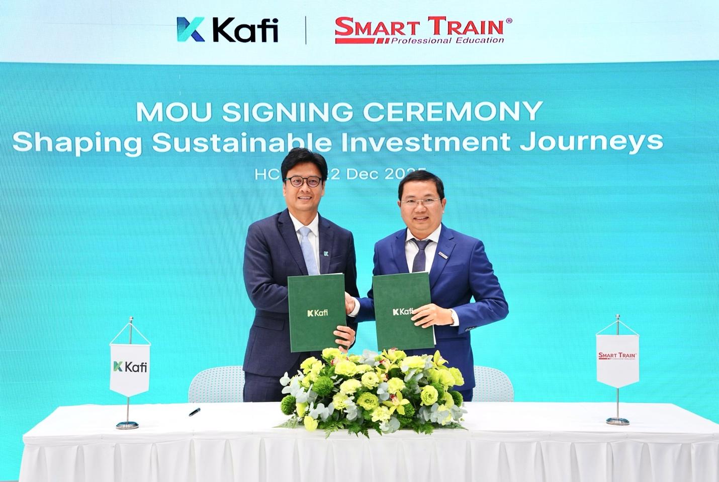 Chứng khoán Kafi ký kết hợp tác chiến lược cùng Smart Train Academy