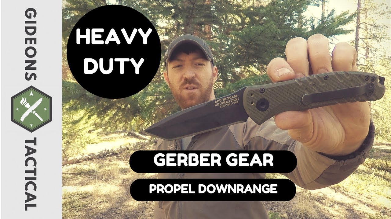 Heavy duty! Gerber auto propel downrange knife