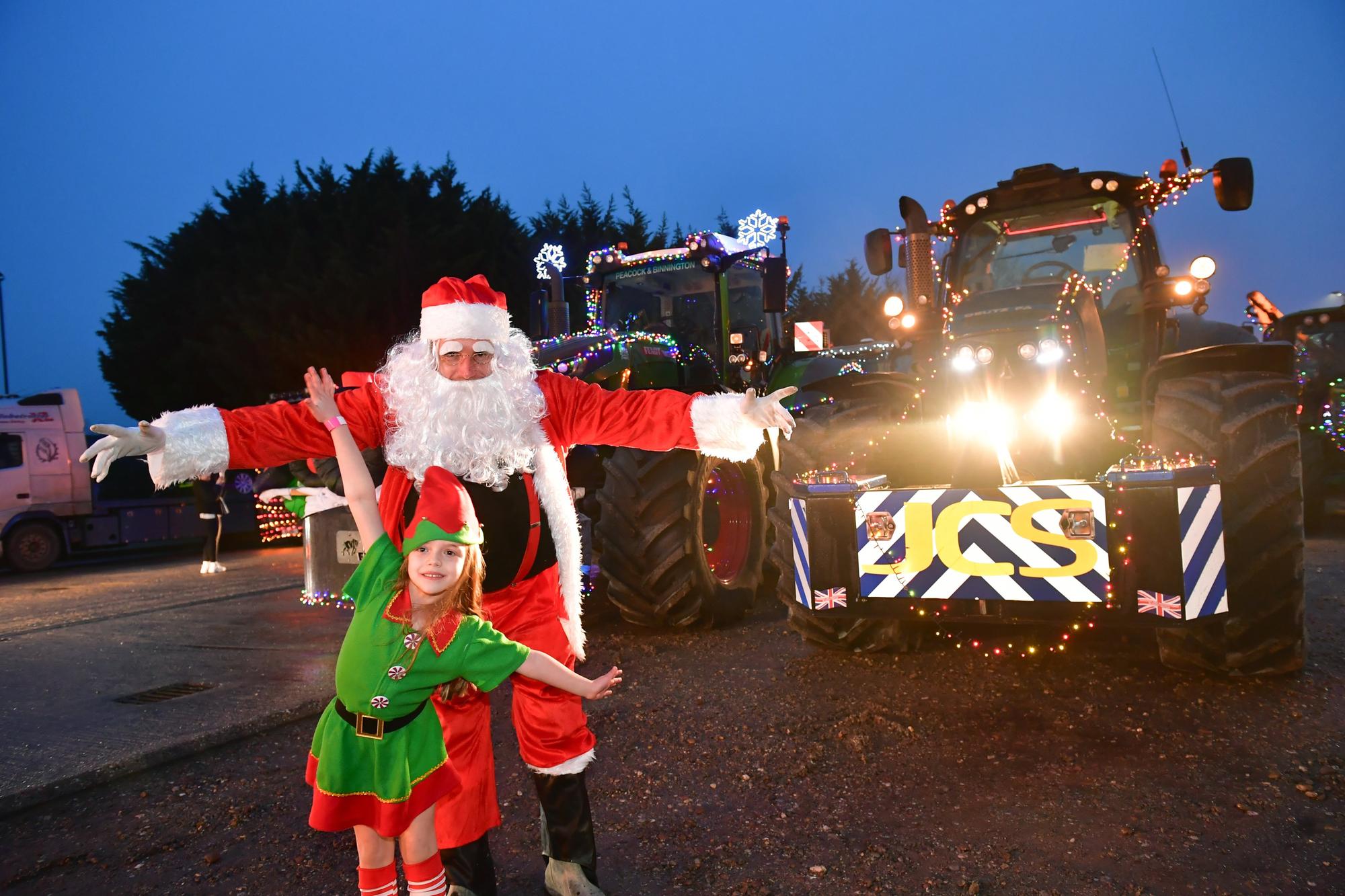 Festive tractor run is bigger and brighter than ever