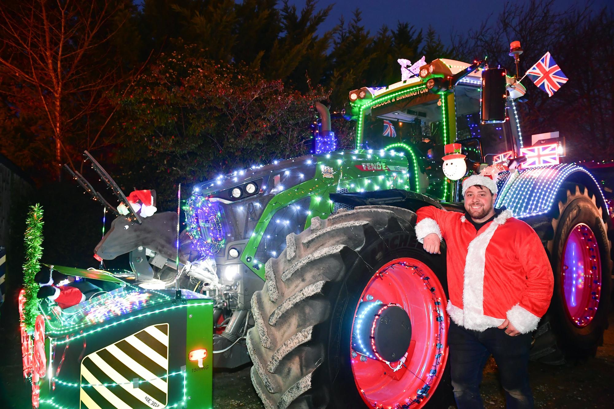 Festive tractor run is bigger and brighter than ever
