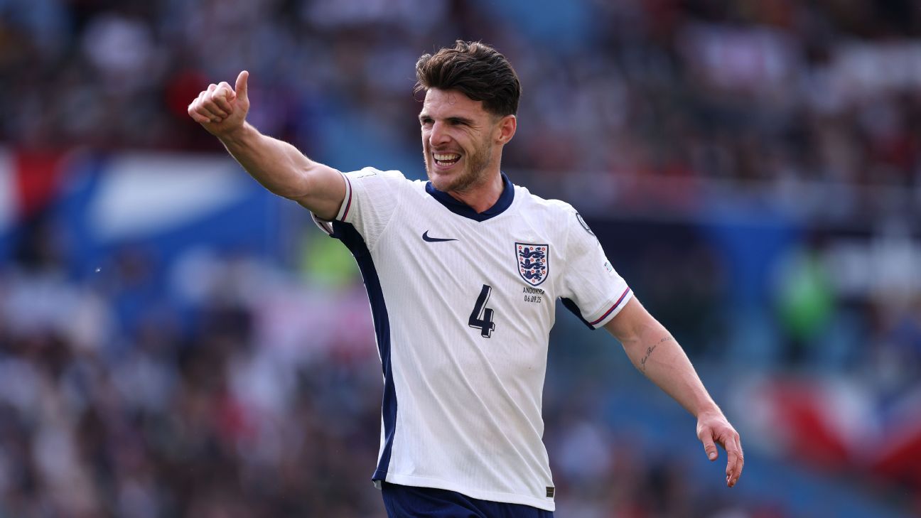 Wayne Rooney: Arsenal's Declan Rice is a future England captain