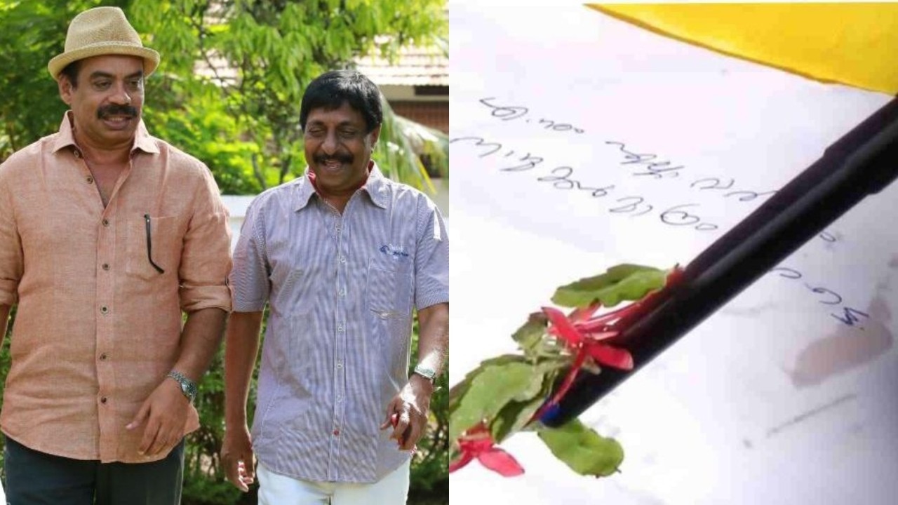 Director Sathyan Anthikad leaves pen, moving note at Sreenivasan's last ...