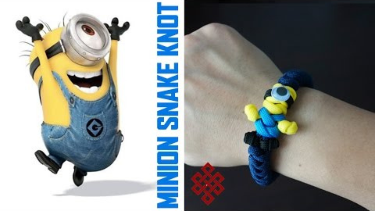 How to make a minion snake knot paracord bracelet – step-by-step tutorial