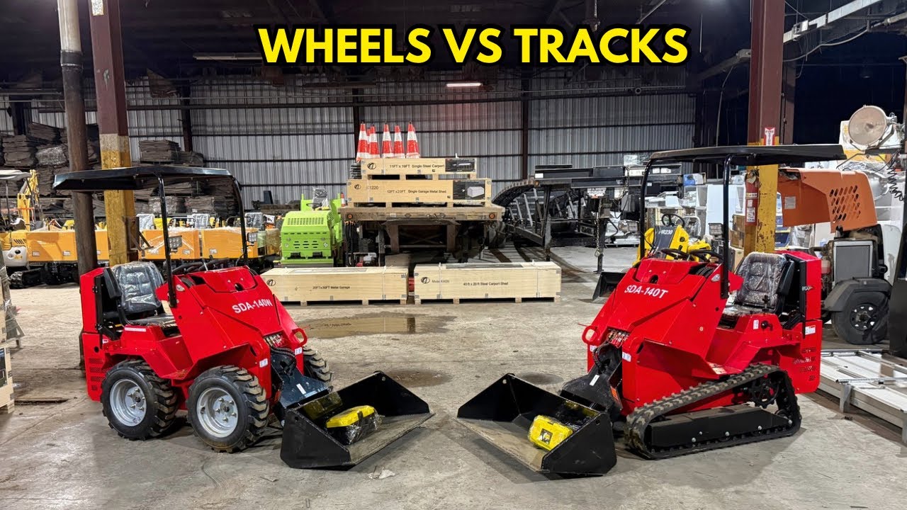 Auction skid steer comparison tracks vs wheels explained