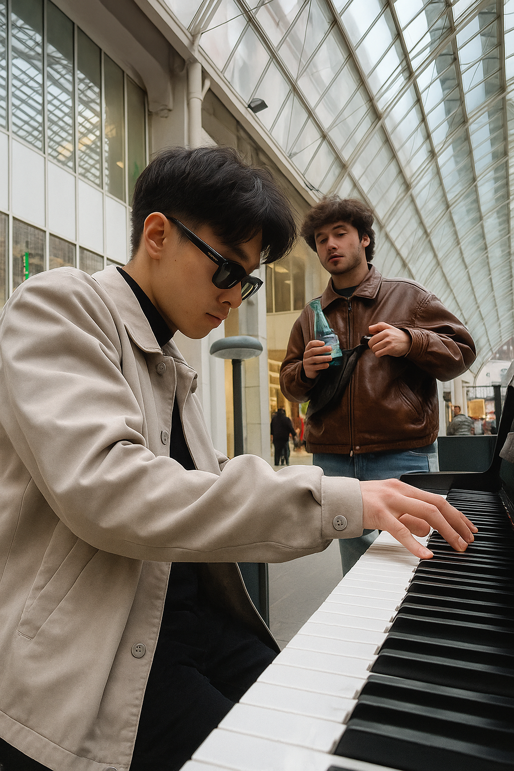 An unexpected voice during my piano performance