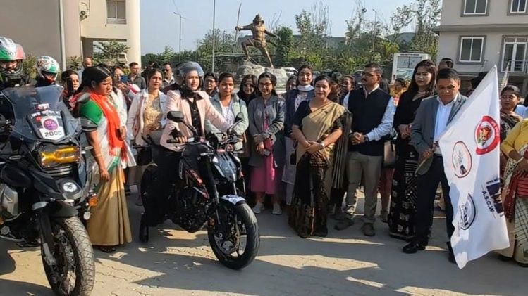 Biswas Yatra motorcycle rally flagged off in Kamrup to promote women ...