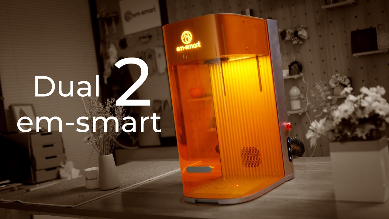 EM-Smart Dual 2 30W MOPA + 20W Diode Laser Engraver: Vibrant color ...