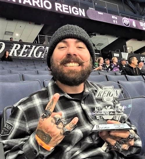 Helendale teacher recognized as educator of the month at Ontario Reign game