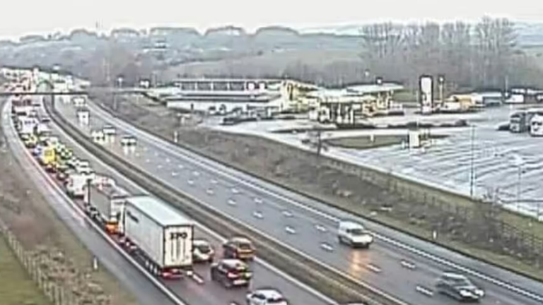 Motorists face long delays after M61 crash