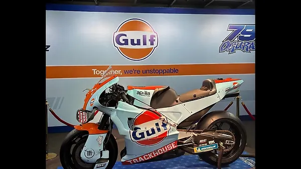 Trackhouse Aprilia MotoGP bike showcased at India Bike Week (IBW) 2025