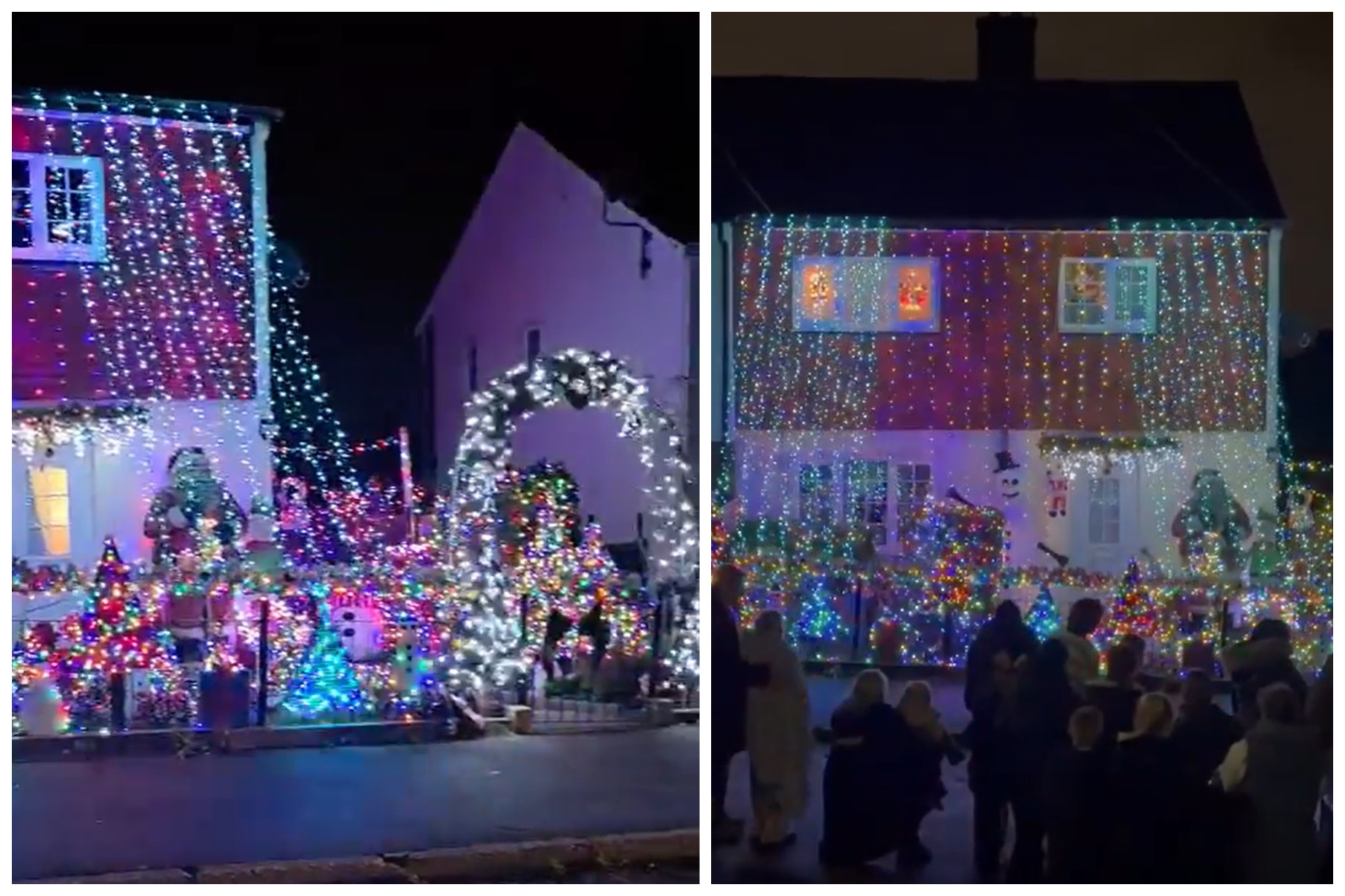 Sheffield Christmas lights: Woodhouse family's annual switch on brings ...