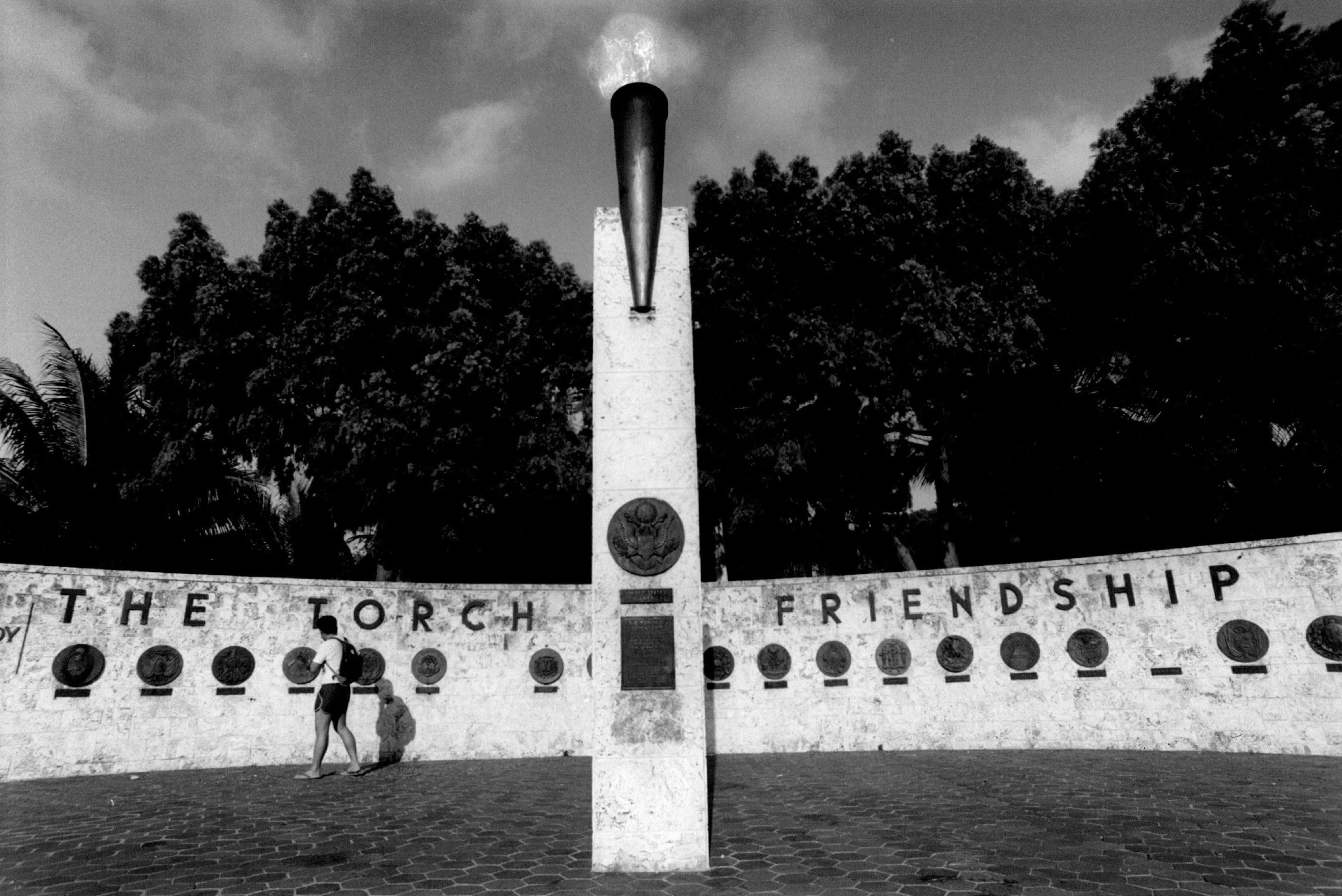 What is that torch along the bay in downtown Miami? Get the backstory