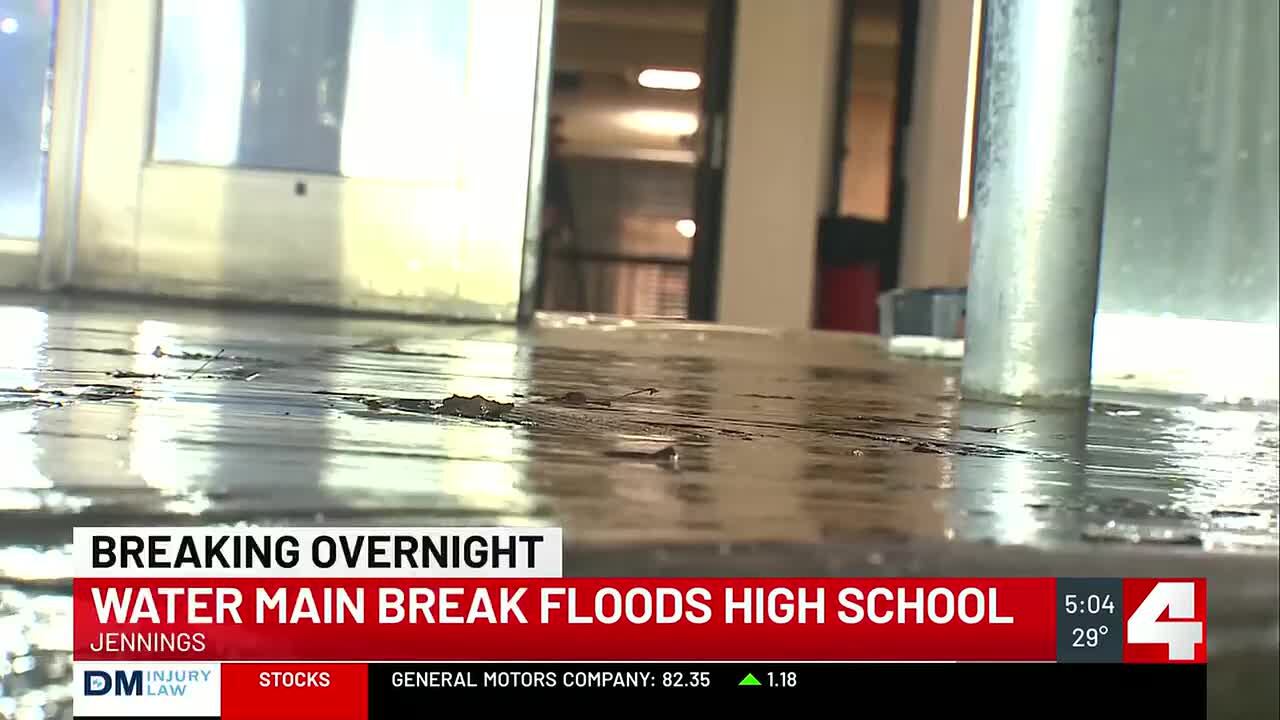 Overnight water main break causes 'catastrophic damage' at Jennings ...