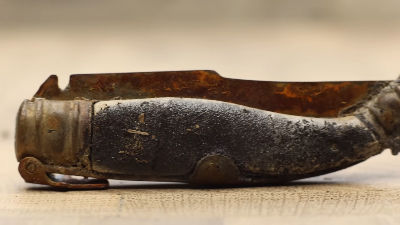 What happens when you strip rust from old steel