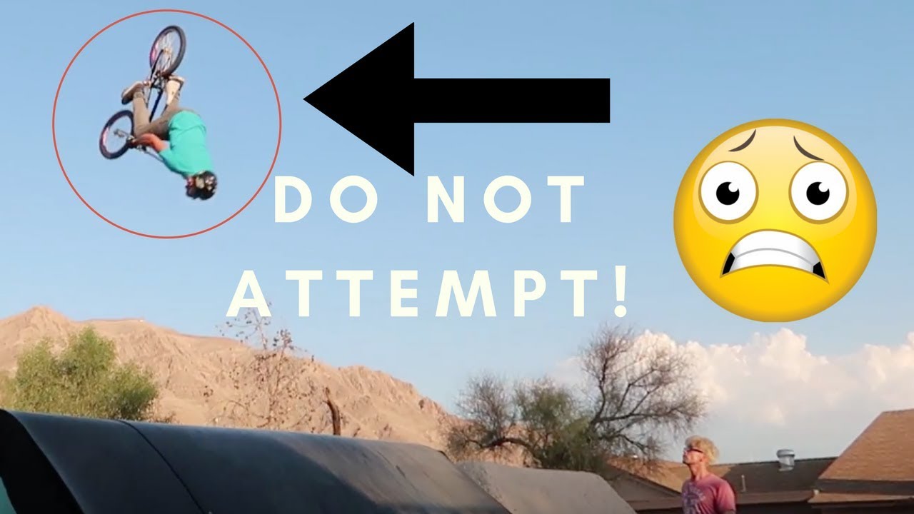 Dangerous BMX magic trick! (Do not attempt!)