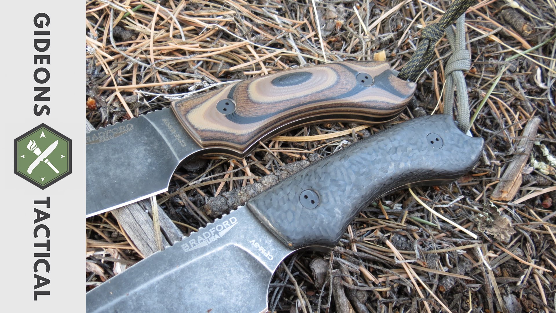 Bradford Knives Guardian handles with improved ergonomics