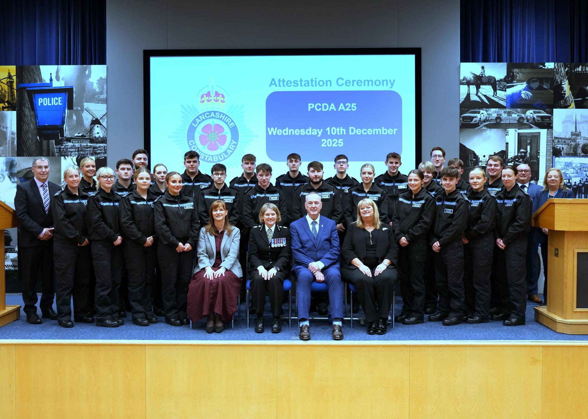 Lancashire Police welcome 25 new officers at special ceremony