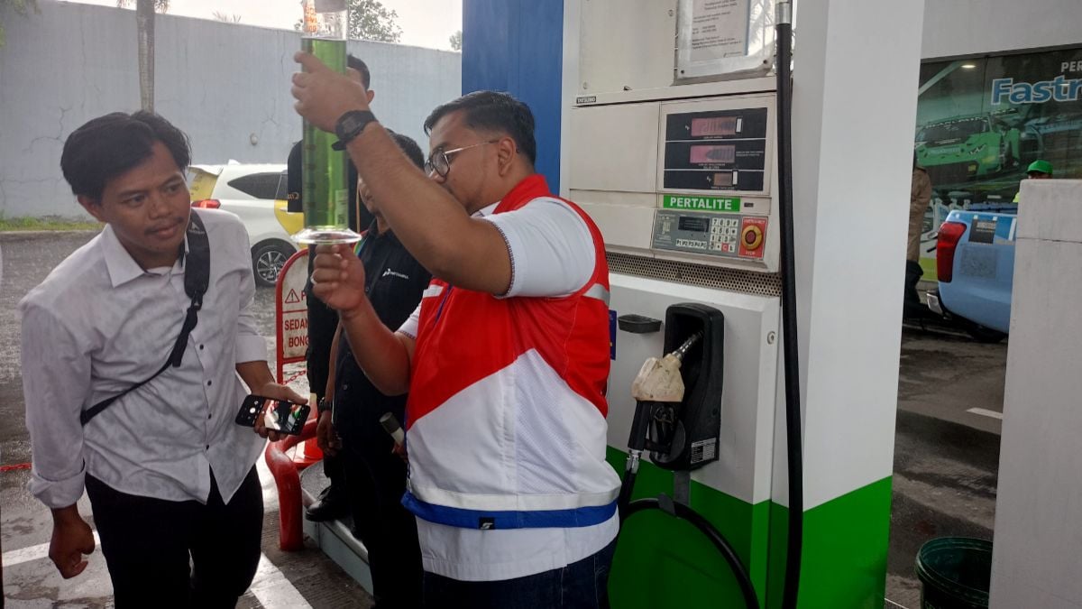 SPBU Padayungan Tasikmalaya dipastikan bebas air, layanan Pertalite ...