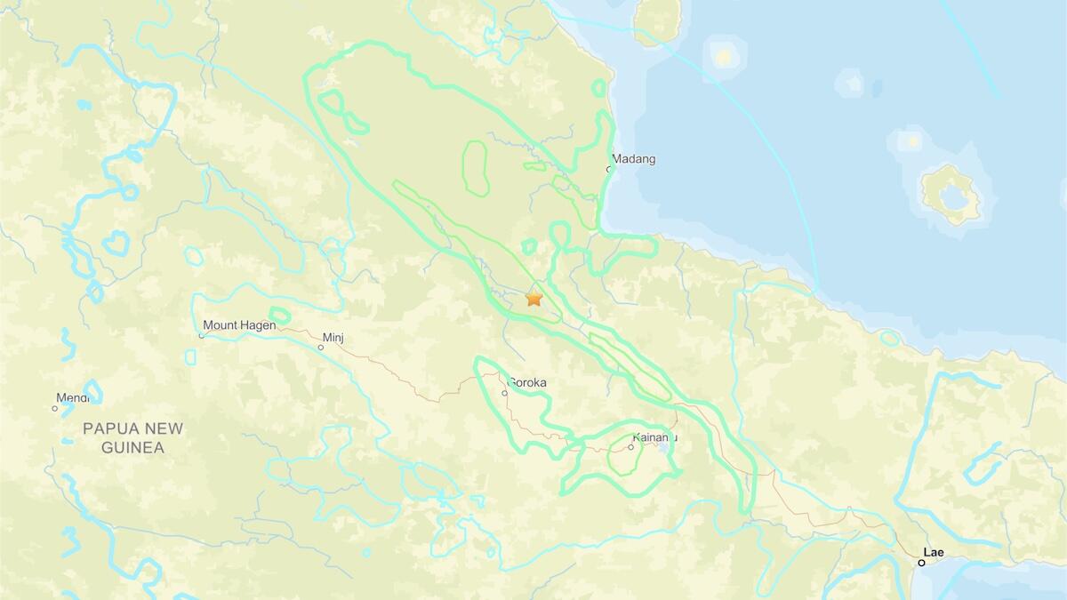 6.5 magnitude earthquake reported