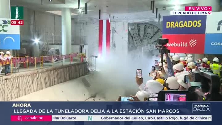 Línea 2 del Metro de Lima: tuneladora 'Delia' llegó a la estación ...
