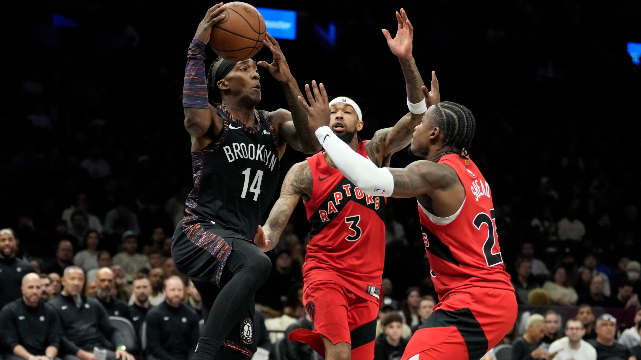 Brooklyn Nets shock Toronto Raptors 96-81