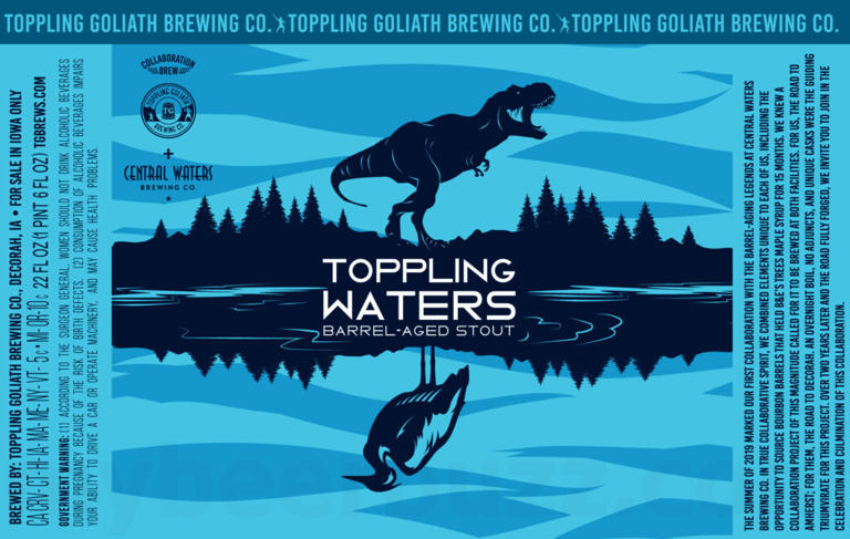 Toppling Goliath & Central Waters collaborate on Toppling Waters