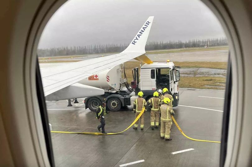 Ryanair plane 'collides' with fuel tank at Edinburgh Airport before ...