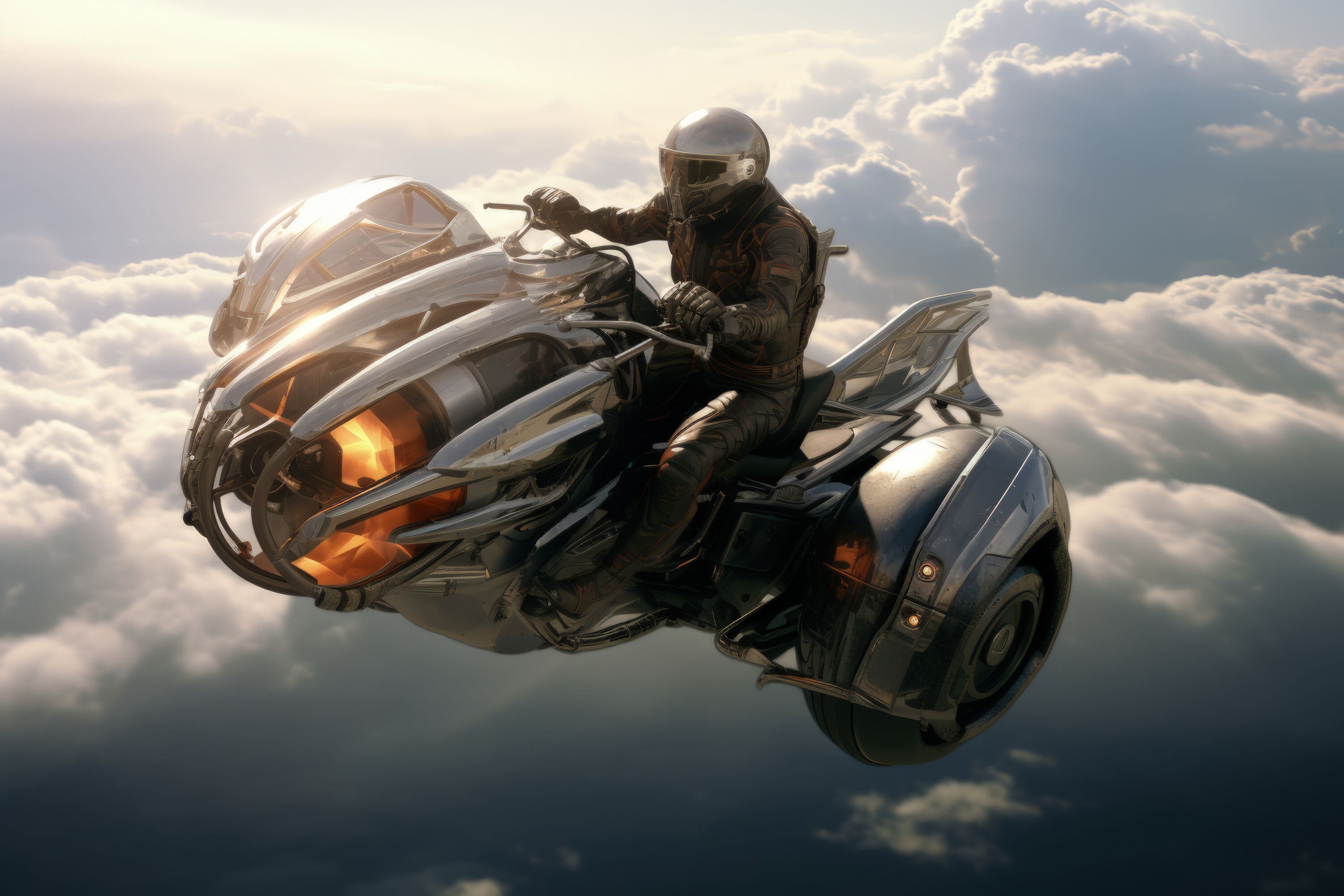 El futuro ya llegó y la moto voladora es un hecho: puede alcanzar hasta ...