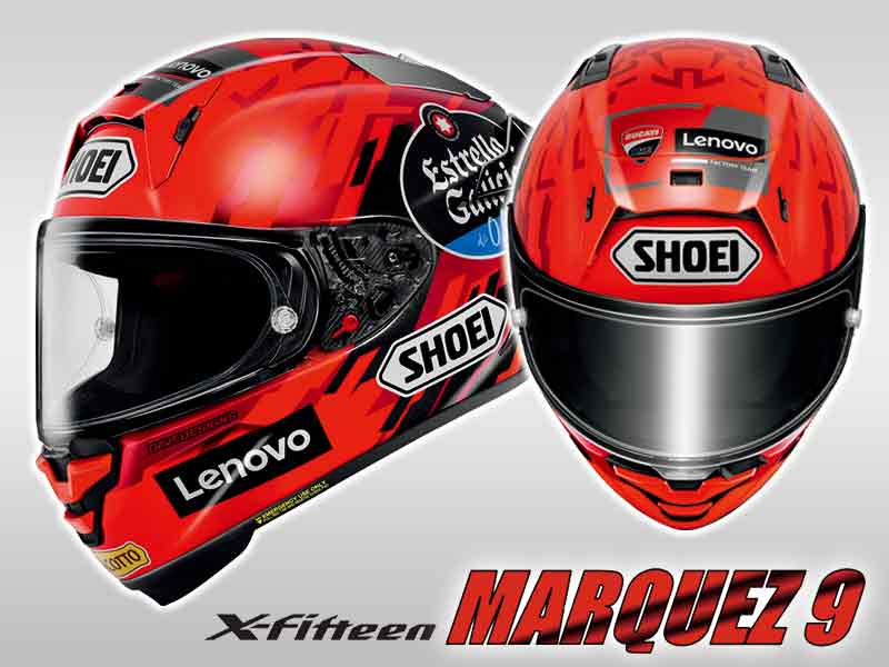 ショウエイからマルク・マルケスのレプリカモデル「X-Fifteen MARQUEZ 9／マルケス 9」が3月発売!