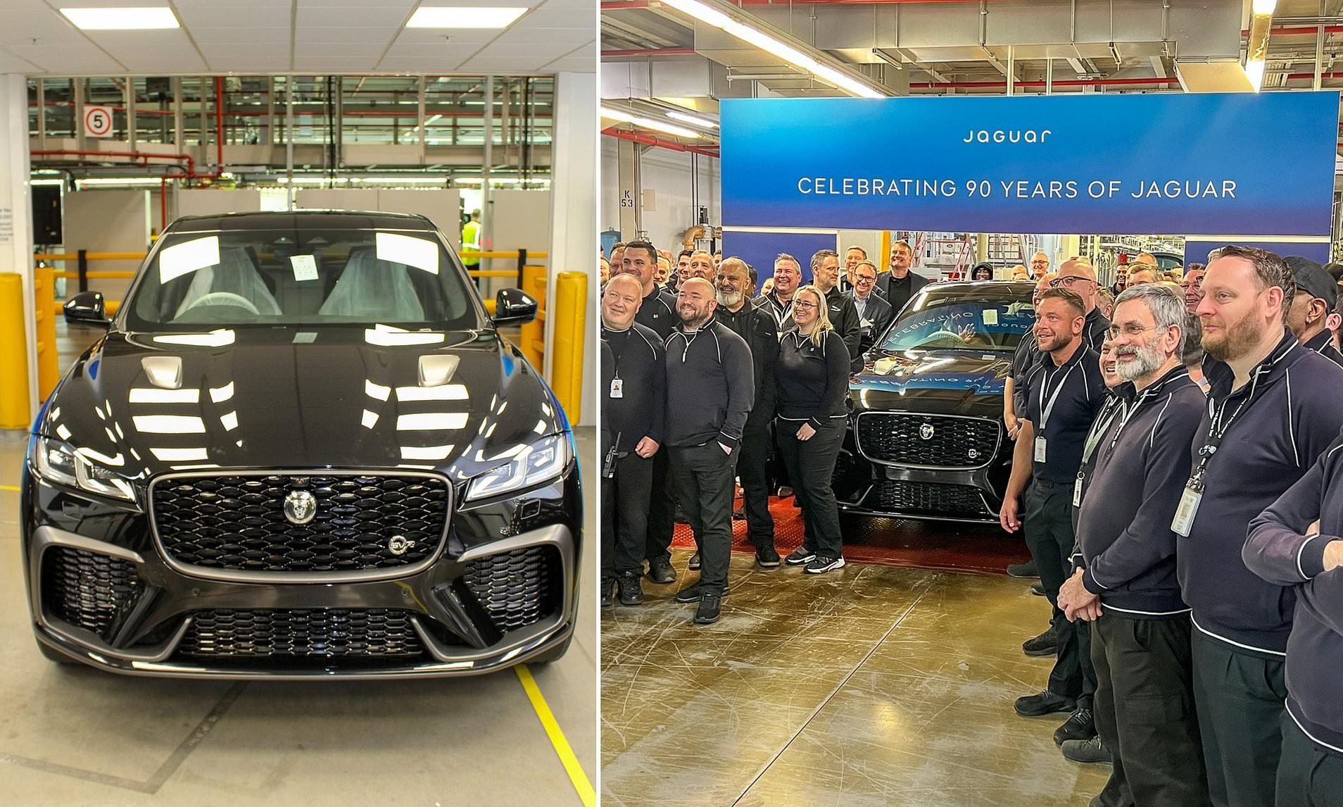 Last ever petrol Jaguar comes off the production line