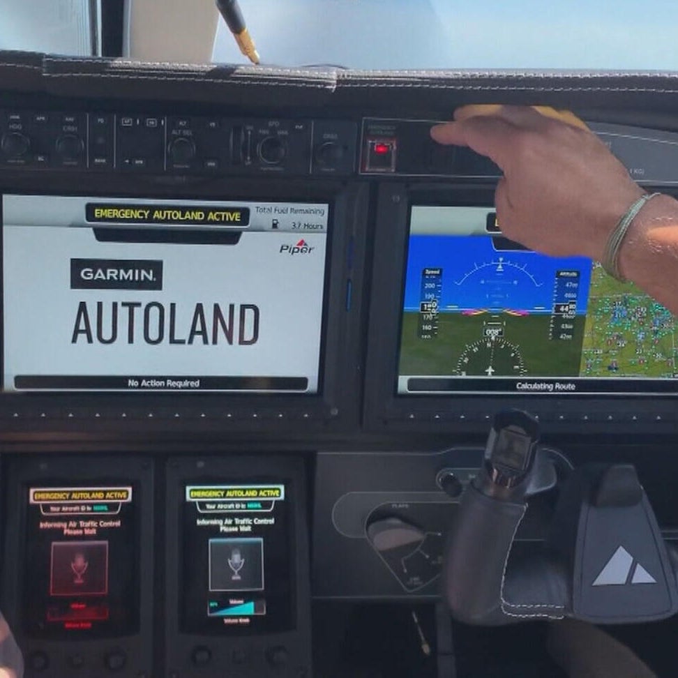 Plane makes emergency landing without pilot's help, in first use of ...
