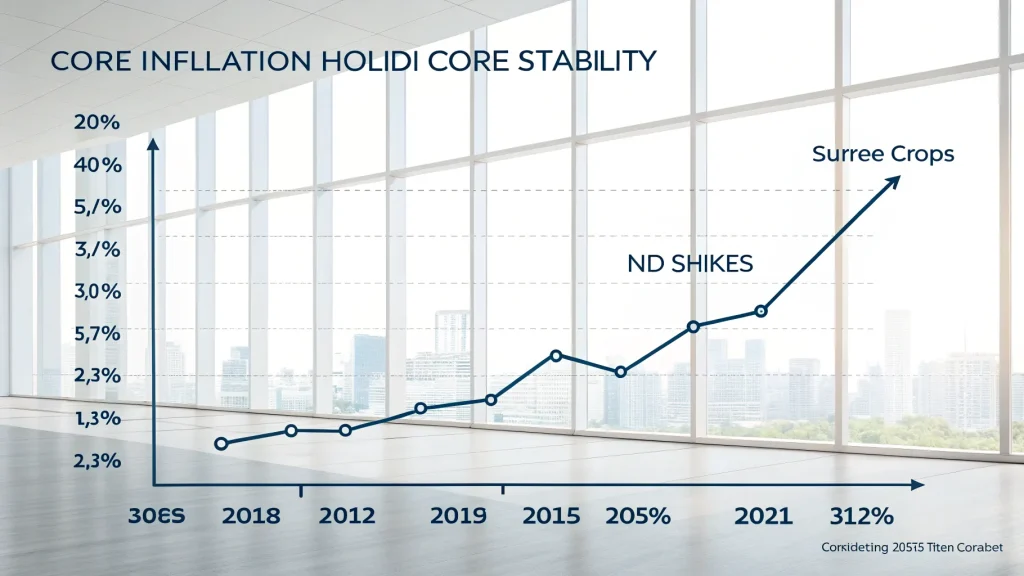 Core inflation holds at three percent