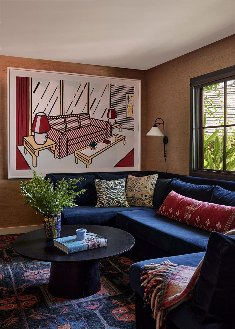 Glamorous jewel tones and graphic patterns collide in this edgy ...