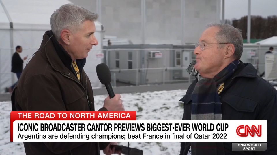 Iconic broadcaster Cantor previews biggest-ever World Cup