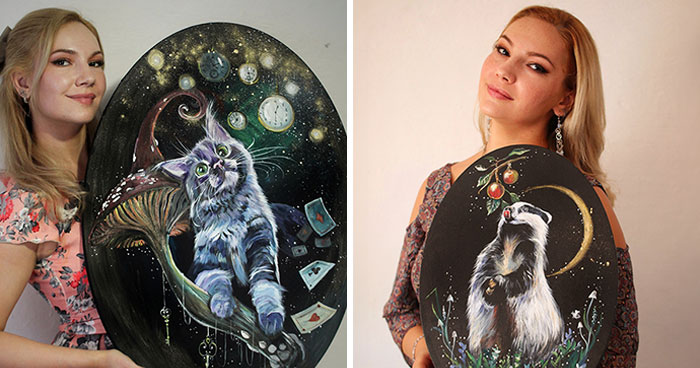 I am an artist who created 19 paintings featuring fantasy worlds (20 pics)