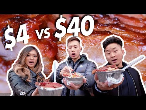 Four dollar and forty dollar char siu compared in NYC