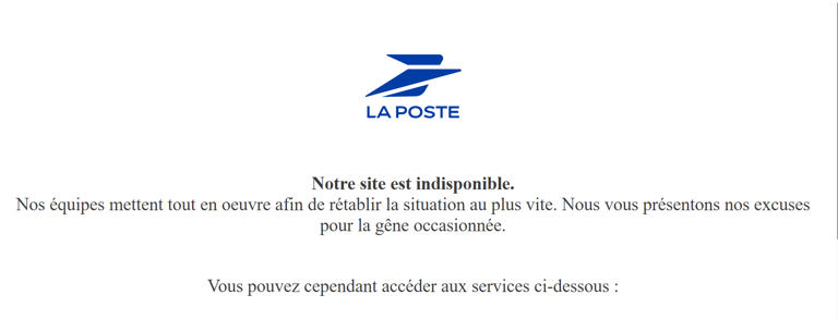 Le site de la Poste inaccessible depuis plusieurs heures, coup dur ...