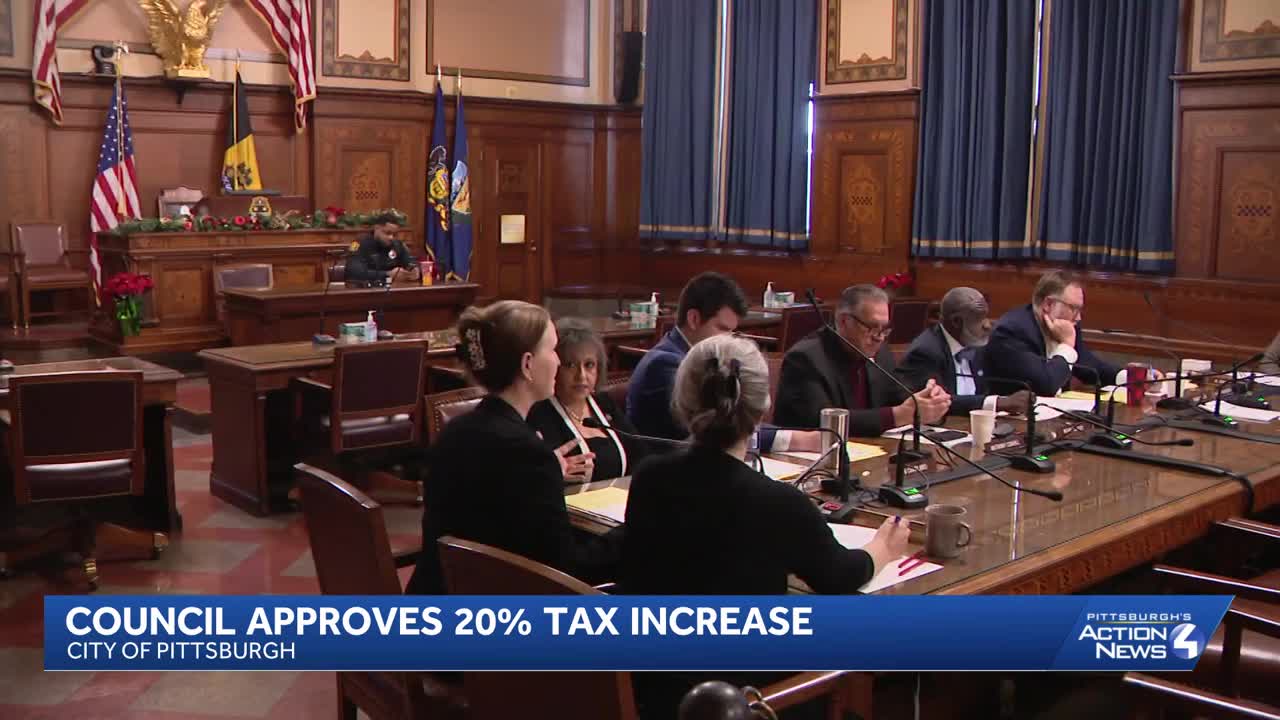 Pittsburgh City Council approves 20% property tax hike