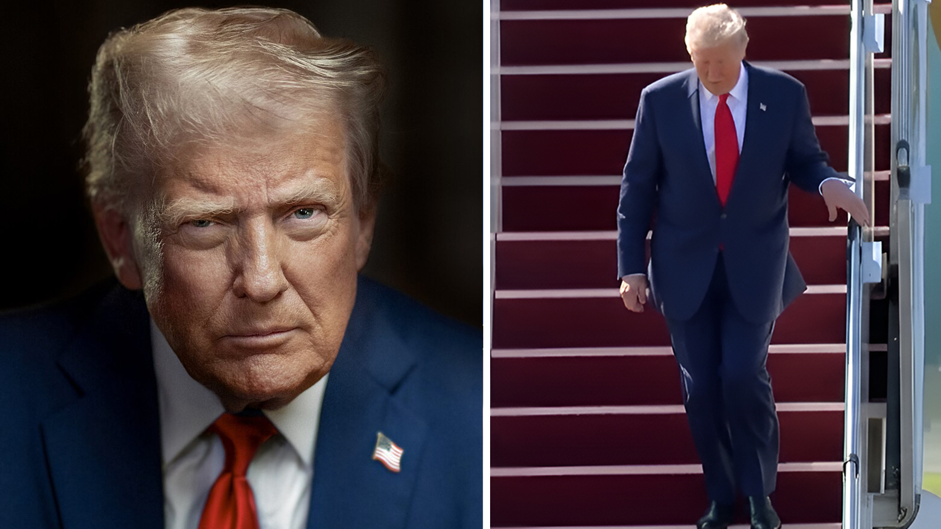Trump’s legs ‘give out’ mid-walk, then he pulls off odd move to keep going