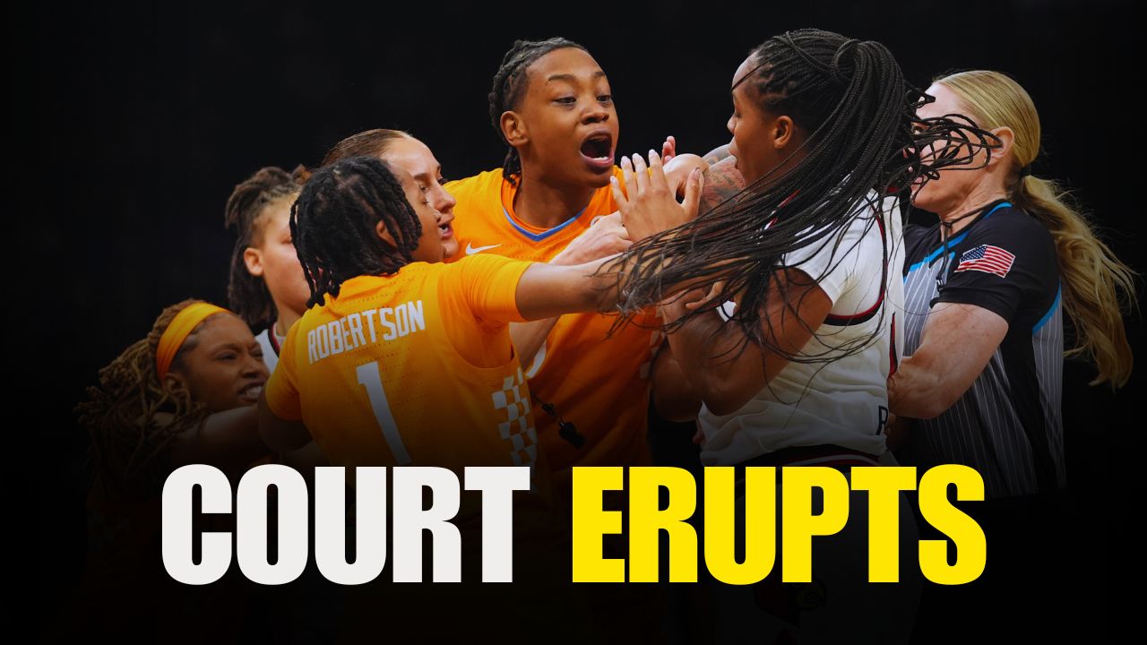 On-court brawl shakes NCAA Women’s Champions Classic