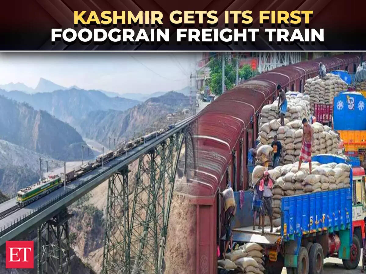 Kashmir joins India’s freight rail map as FCI’s first foodgrain train ...