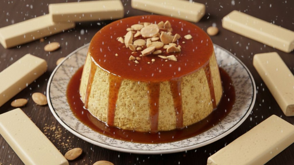Flan de turrón en 20 minutos y sin horno, ideal para recibir el Año Nuevo